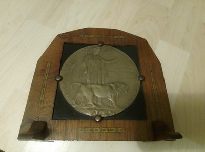 World War One Death Penny Plaque Welsh | eBay UK