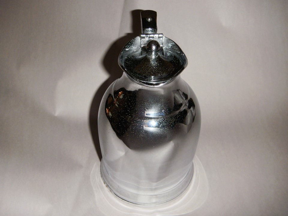 VINTAGE STANLEY LANDER, FRARY & CLARK 7.75" CHROME INSULATED CARAFE ...