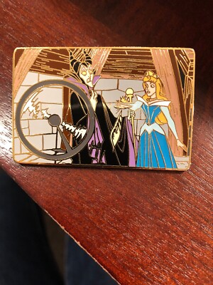 Aurora Spinning Wheel Sleeping Beauty Maleficent Disney Auctions Pin ...