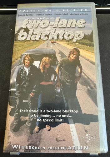 Two-Lane Blacktop Clamshell Collector's Edition VHS Tape WIDESCREEN W ...