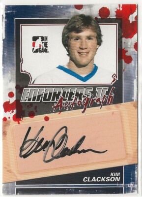 2013-14 ITG Enforcers Autographs #AKC Kim Clackson In The Game | eBay