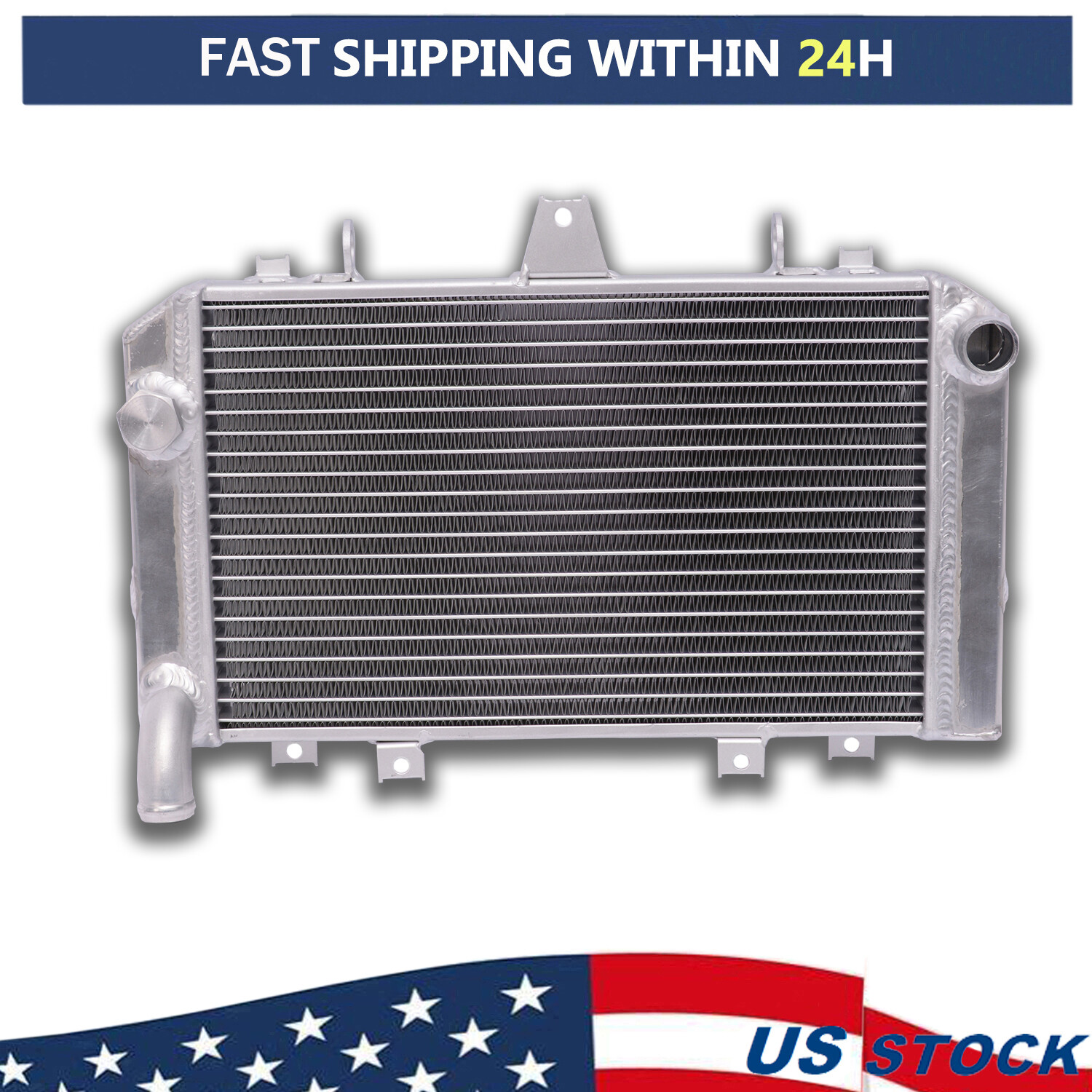 Full All Aluminum Radiator For Kawasaki: 2001-2005 ZRX1200 & 1996-2000 ...