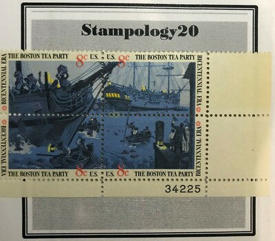 US Stamp-#1480-83-THE BOSTON TEA PARTY-Blocks of 4 stamps-MNH-Free ...