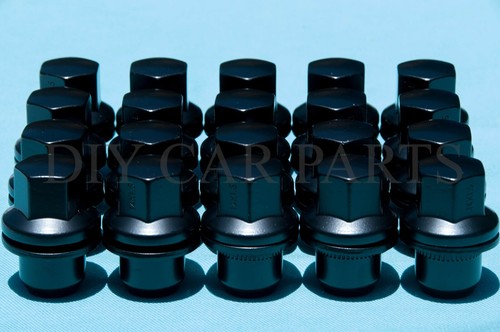 Set of 20 Black Land Rover Range Rover Lug Nuts For LR3 LR4 HSE ...