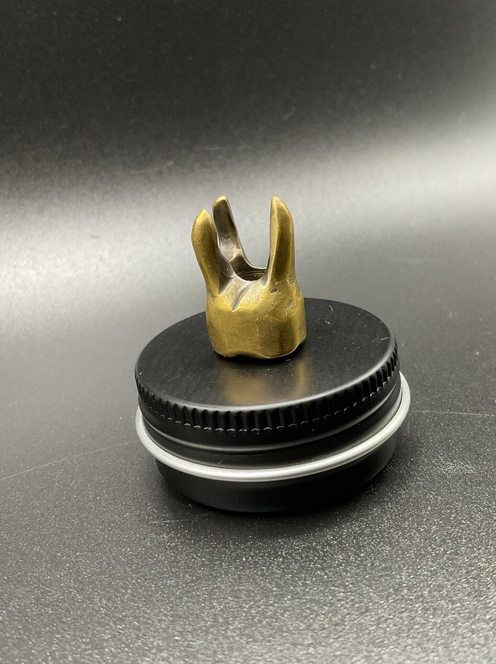 N2DWLD Brass 3-Root Toof Bead EDC Zipper Pull Playge | eBay