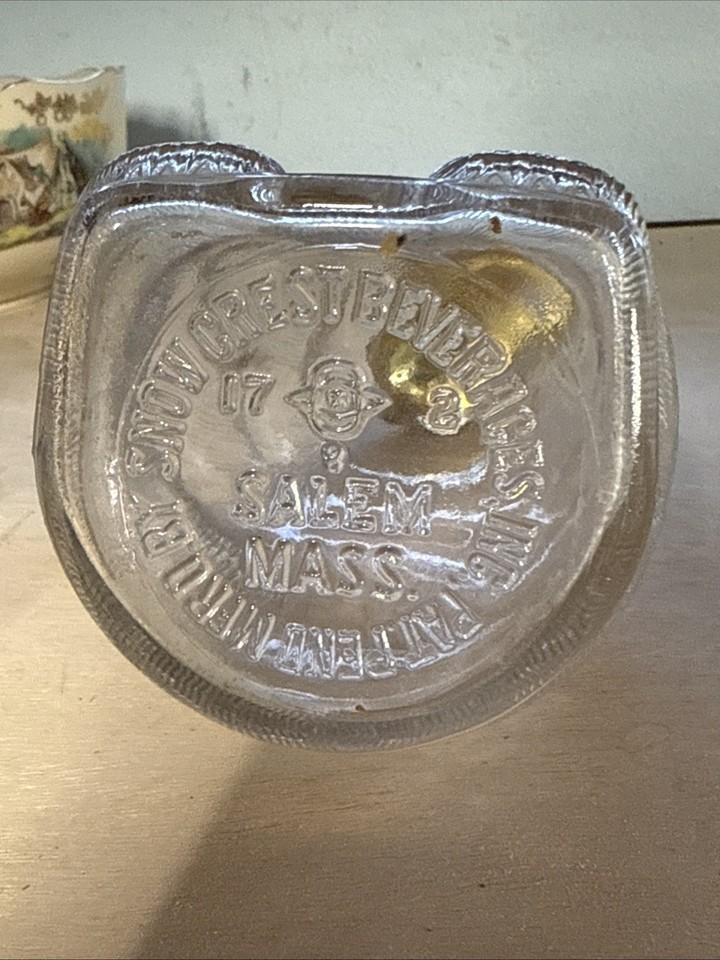 Vintage SNOW CREST DRINK SYRUP BEAR Bank & Refrigerator Bottle 1950’s ...