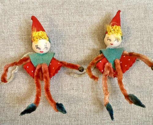 Vintage Pipe Cleaner Pixie Elves Set 2 | eBay