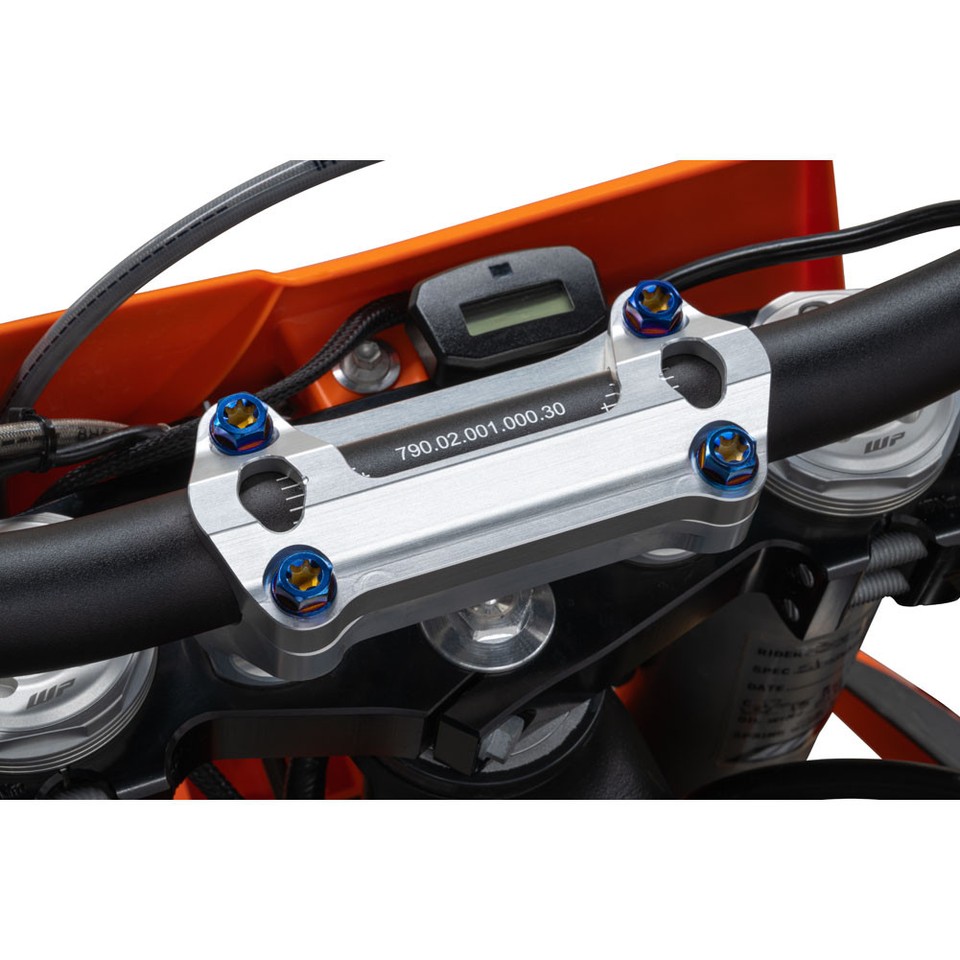 Tusk Titanium Handlebar Clamp Bolt Kit Burnt Blue For Husqvarna FC 250 ...