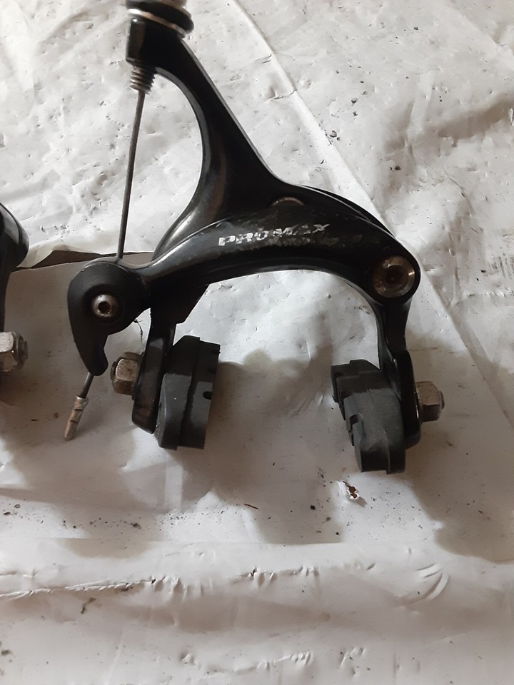 PROMAX Road Bike Brake Calipers 700c Front + Rear Set Brakes Black ...