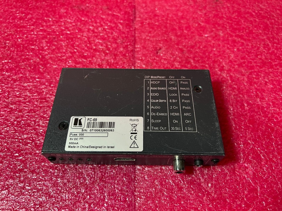 Kramer FC-69 HDMI Audio Embedder/De-Embedder | eBay