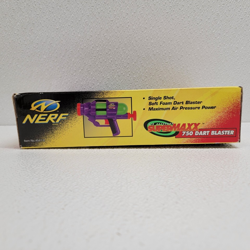 RARE Vintage 1998 Nerf Gun Air Pressure Supermaxx 750 Dart Blaster 90s ...