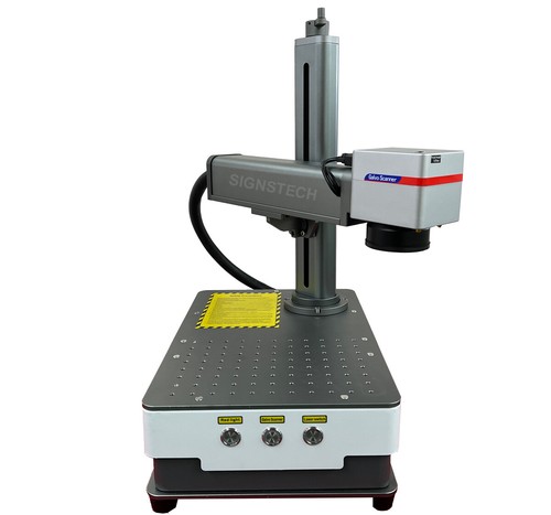 30w Raycus Fiber Laser Marking Machine Metals Tag Engraving 11cmx11cm ...
