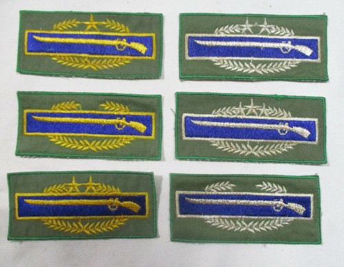 6x Patches_ US Army CIB Combat Infantrymans Badge, CIB 1st, 2nd, 3rd ...