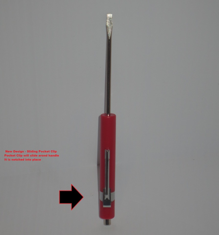 NEW 12 ASSORTED Snap-on Tools Flat Tip Pocket Screwdrivers w/Clip ...