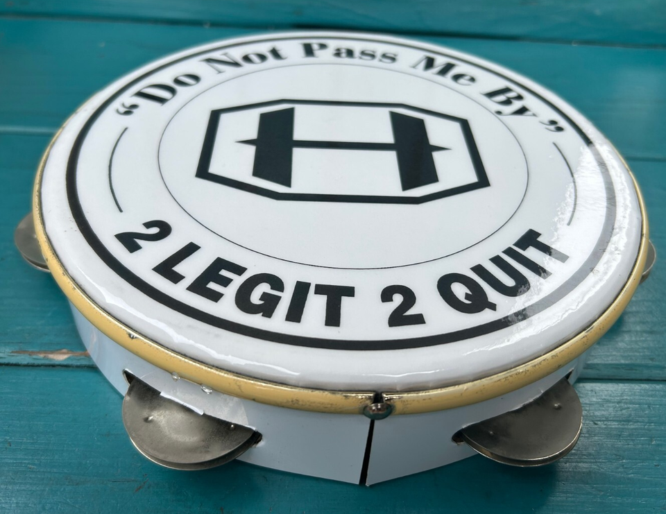 RAPPER MC HAMMER 1991 REMO 8 1/4" TAMBOURINE DO NOT PASS ME BY 2 LEGIT ...