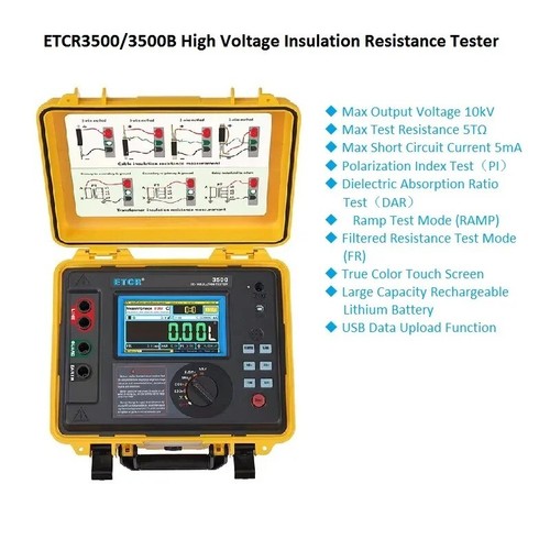 High Voltage Insulation Resistance Tester Digital Earth Resistance ...