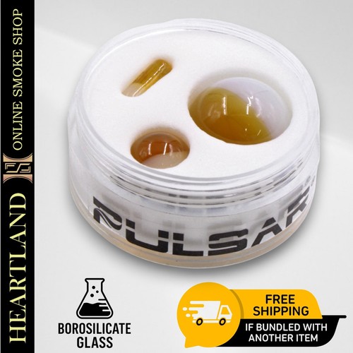 3 Piece Marble Pill Carb Cap Set BORO GLASS Slurper Wax Bong ...
