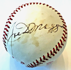 Joe DiMaggio Signed Cracker Jack Old Timers Baseball Classic Ball JSA ...