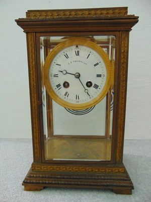 ANTIQUE JAPY FRERES FRENCH CRYSTAL REGULATOR CLOCK PARTS OR RESTORE | eBay