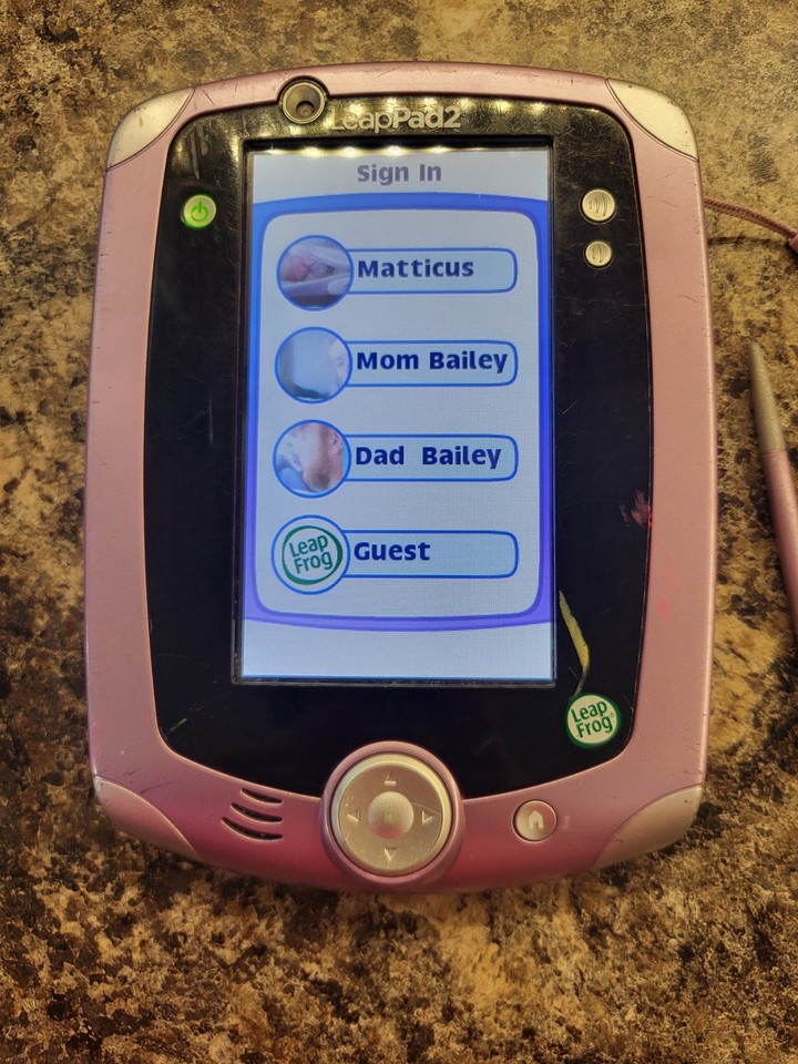 LeapFrog LeapPad 2 Pink Handheld Learning Game Tablet Tested/Working | eBay