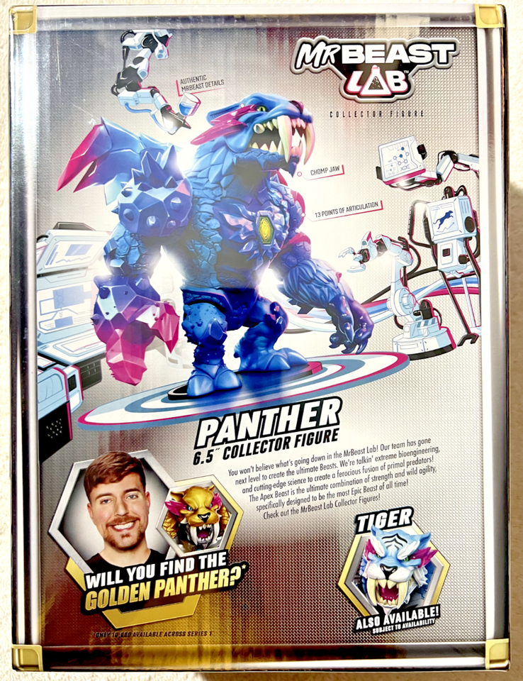 MR BEAST LAB PANTHER 6.5" COLLECTIBLE FIGURE WILL YOU FIND THE GOLDEN ...
