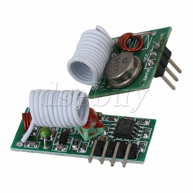 5x Ak-t01 Wireless Transmitter &ak-r03a Receiver Module 433mhz Link Kit ...