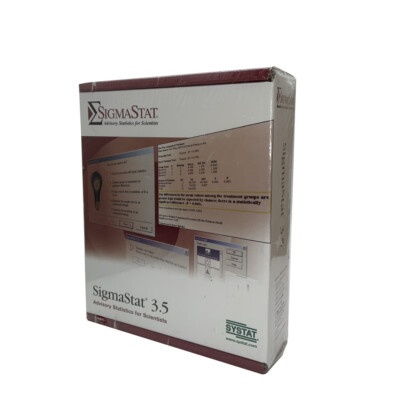 SYSTAT Sigmastat 3.5 Advisory Statistics for Microsoft Windows XP | eBay