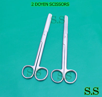 2 DOYEN SCISSORS 7" GYNO SURGICAL INSTRUMENTS | eBay