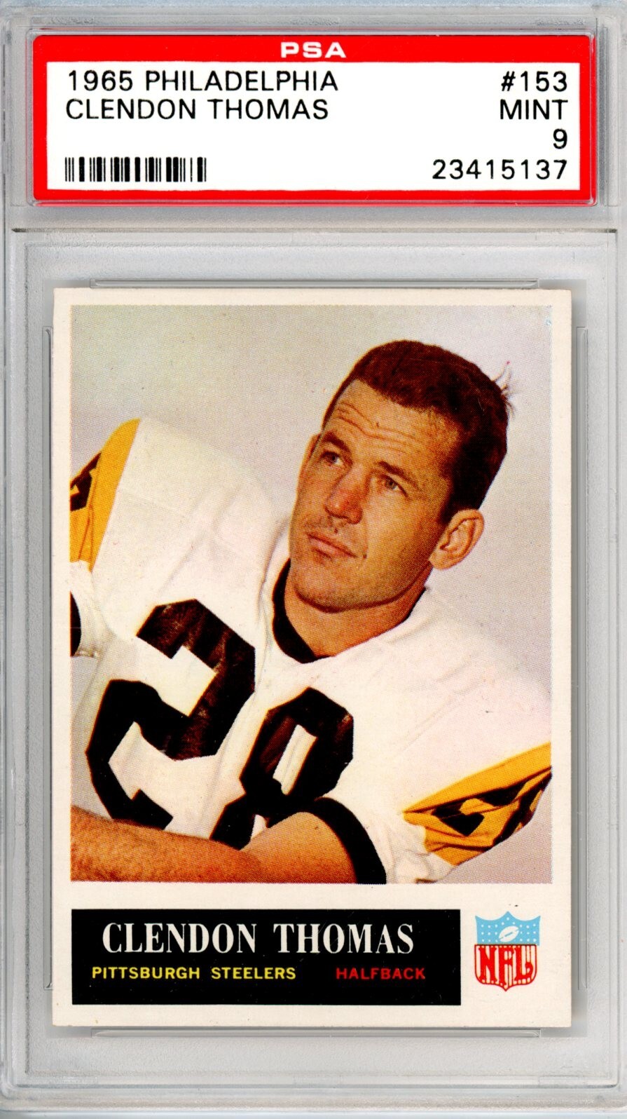 1965 Philadephia Clendon Thomas 153 PSA 9 14229 Steelers | eBay