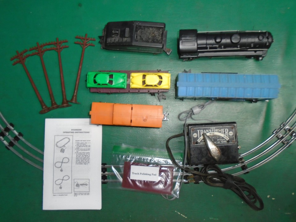 Marx #999 Die-Cast Locomotive and Complete O / O27 5 unit Freight Train ...