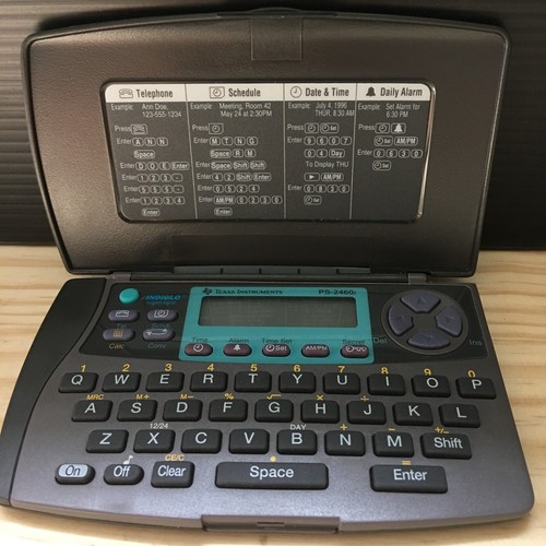 Texas Instruments TI PS-2460i INDIGLO DATA BANK Scheduler Calculator ...