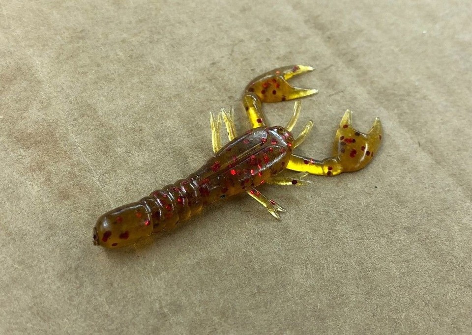 2" Body(3" Total) Crawfish Bass Fishing Lure 50 pack, Crawdad US Made ...
