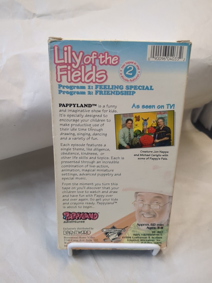 Pappyland Presents Lily Of The Fields VHS Rare Oop | eBay