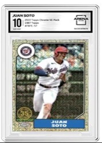 2022 Topps Mojo Chrome Refractor In Stock Graded Juan Soto Arena Club ...
