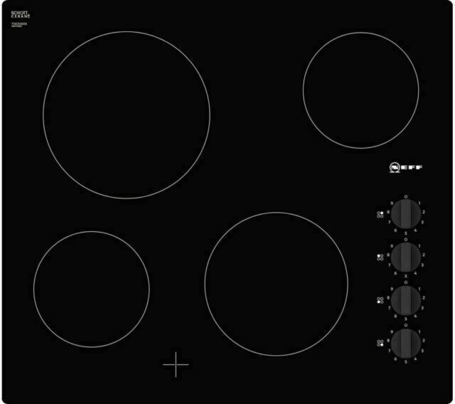 Neff N30 60cm 4 Zone Ceramic Hob - Black for sale online | eBay UK