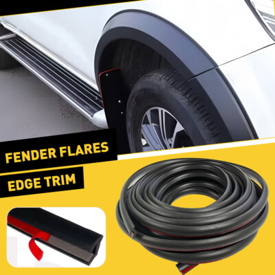 9M Wheel Fender Wells Flare Edge Trim Seal Rubber Strip Universal For ...