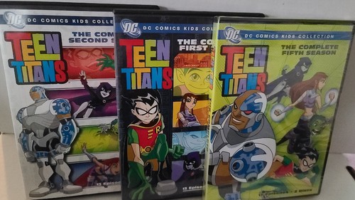 Teen Titans Complete Seasons 1-2, 5/ Lot of 3 DVDs / DC Robin Starfire ...