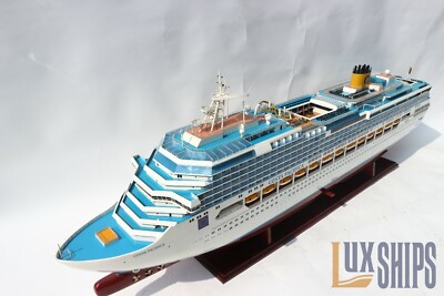 HUGE Costa Pacifica Wooden Cruise Ship Model 57" - Costa Pacific Model ...