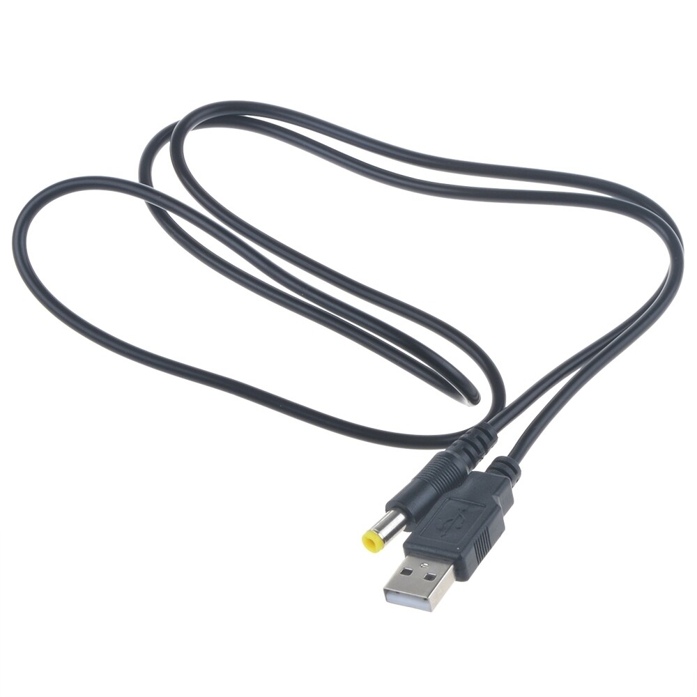 PwrON USB-A to 5.5mm x 2.1mm Barrel Jack Male DC 5V Charger Connector ...