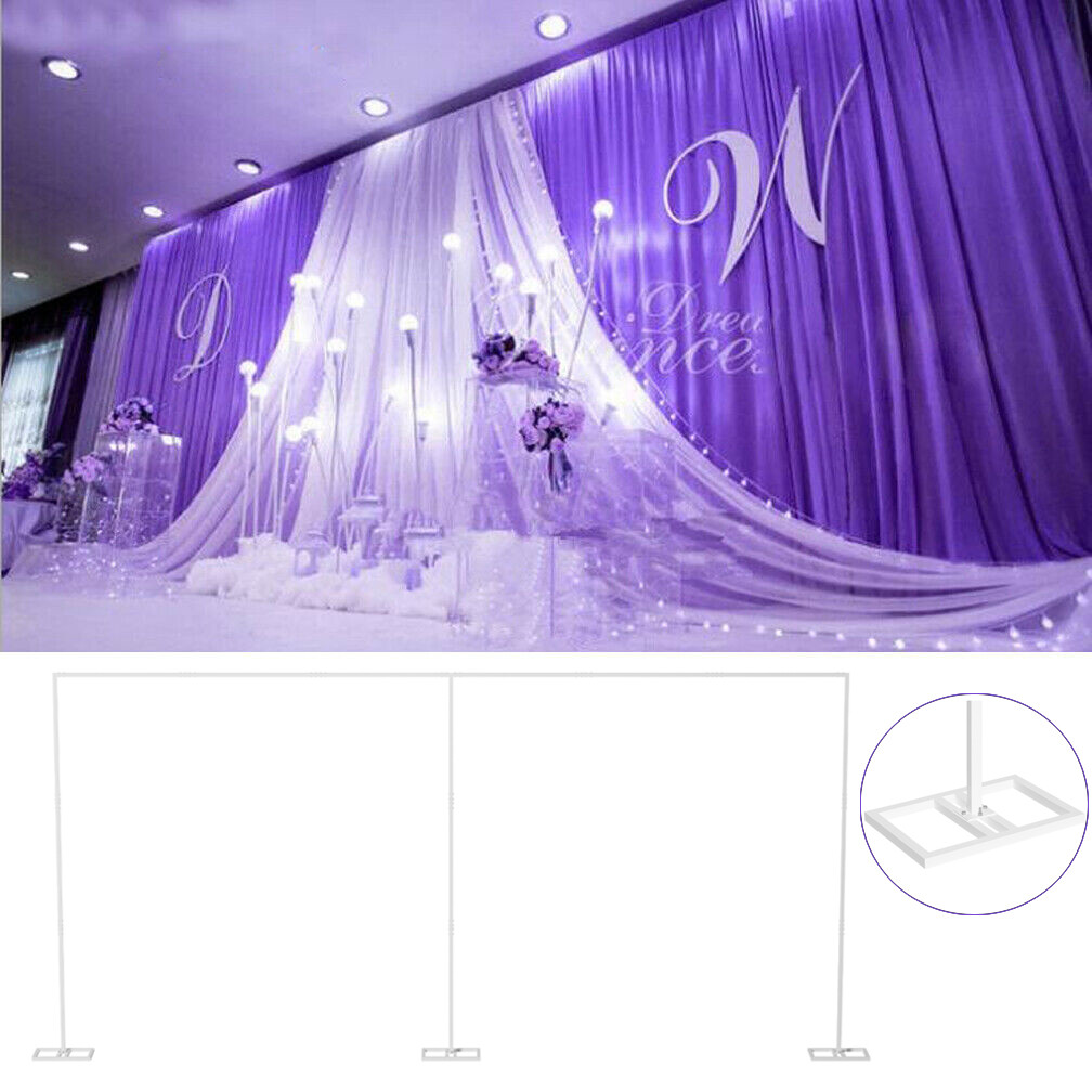 3Mx6M Stand Pipe Kit Curtain Pole Drape Frame Wedding Stage Party ...