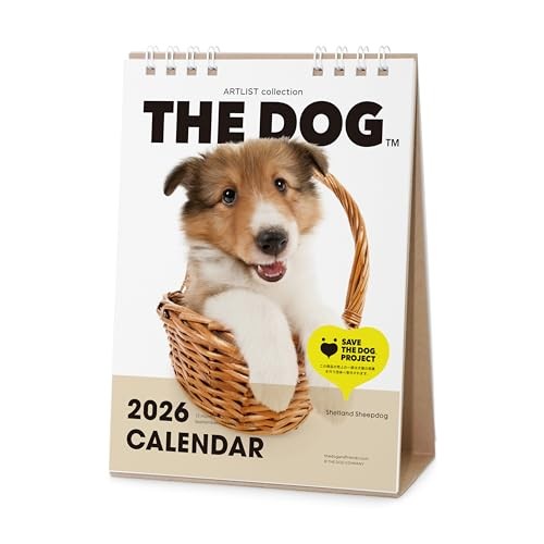 THE DOG Desk Calendar 2026 "Shetland Sheepdog" W 130 x H 218mm Japan | eBay