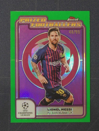 2024-25 Topps Finest UEFA Lionel Messi #PF-1 Prized Footballers Green ...