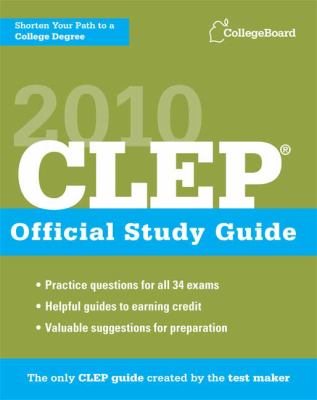 CLEP Official Study Guide 2010 by College Board Staff (2009, Trade ...