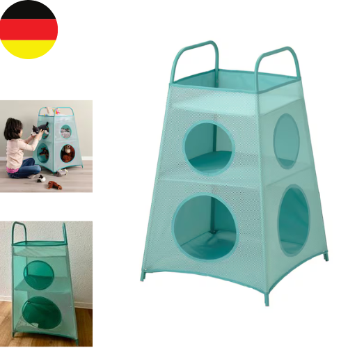 I-K-E-A TIGERFINK Aufbewahrung mit Fächern, türkis | eBay