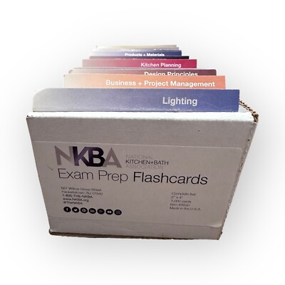 NKBA Exam Prep Flashcards Set For CKBD Certification in Kitchen and ...