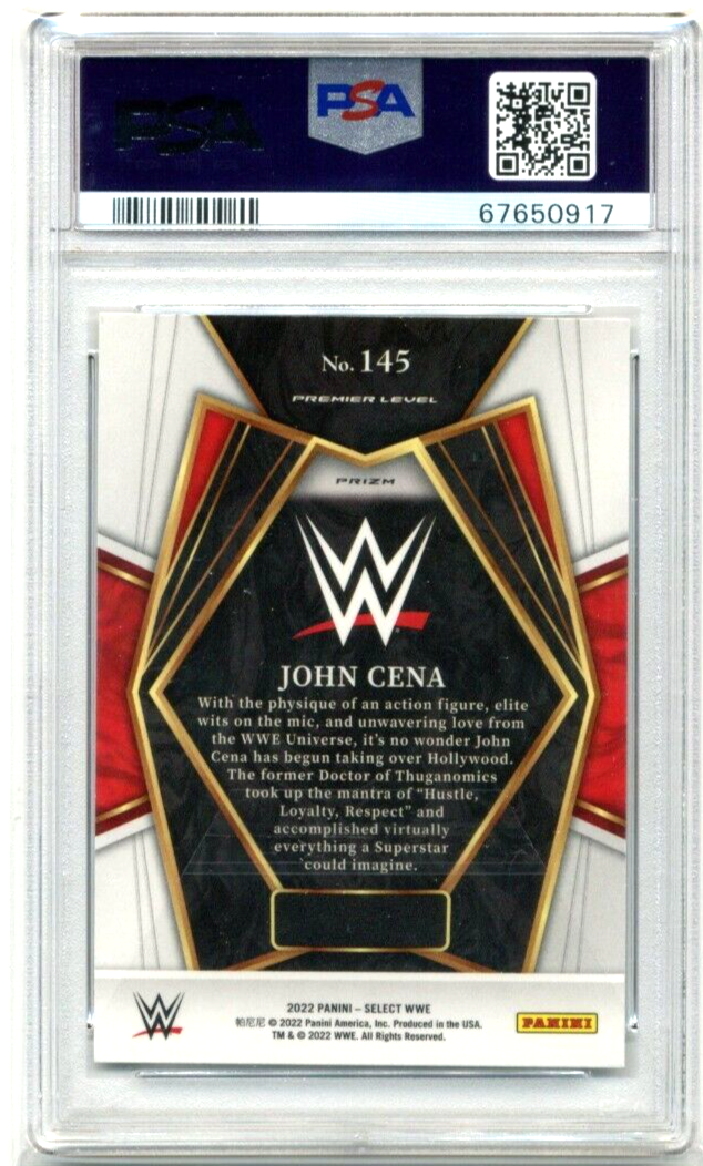 2022 Panini Select WWE - Premier Level Silver Prizm #145 John Cena for ...