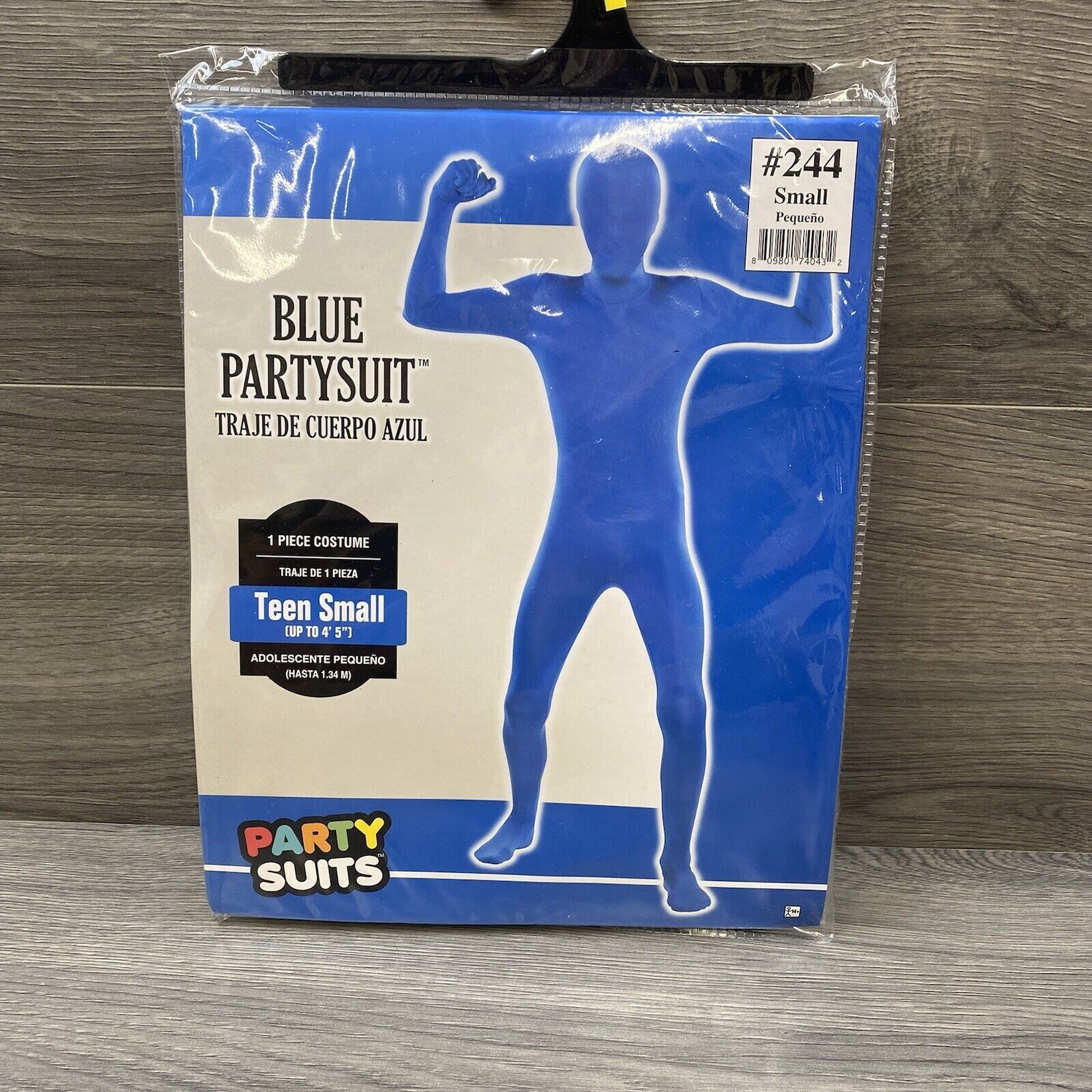 Blue PartySuit Skin Suit Costume Teen Small Morph Junior Size Body | eBay