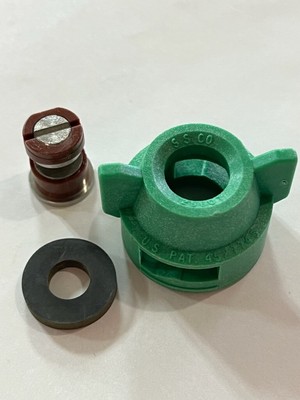 (5) TeeJet Stainless Steel TK-VS2.5 FloodJet Spray Tips with FREE caps ...