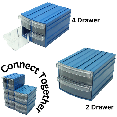 Series E DrawBox Plastic Parts Storage Drawers Unit Modular Slot ...