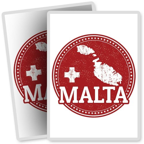 2 x Vinyl Stickers 7x10cm - Malta Maltese Flag Map Travel #4285 | eBay ...